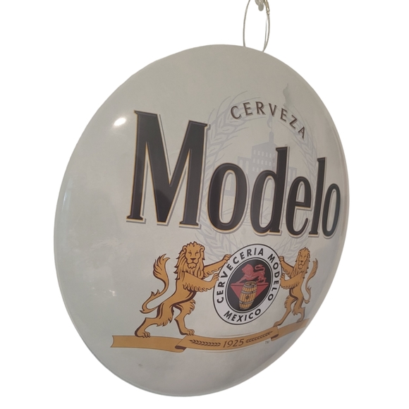 Modelo | Accents | Modelo Domed Button Tin Metal Sign Light Mexican ...
